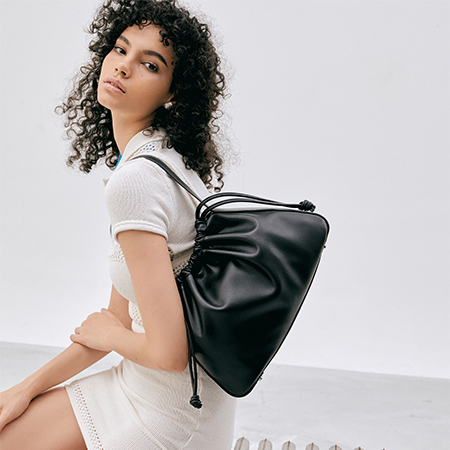 비비와이비 2차리오더Balloon (M) Shoulder Bag (Jade Black) - 위시버킷