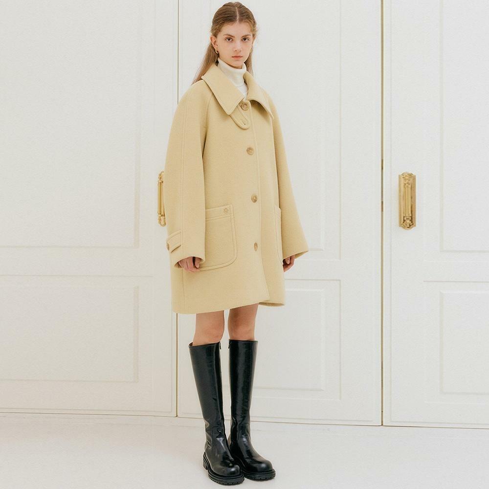 룩캐스트 MARY HALF WOOL COAT_5colors - 위시버킷