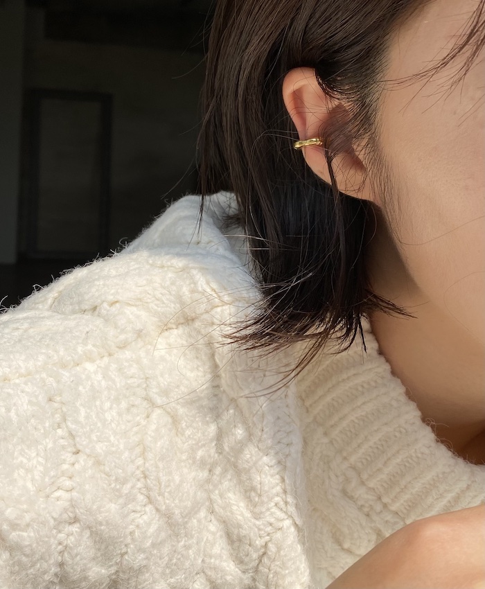 베흐트 [18차 재입고][925 silver]deux.silver.90 / bambou earcuff (2 color) - 위시버킷