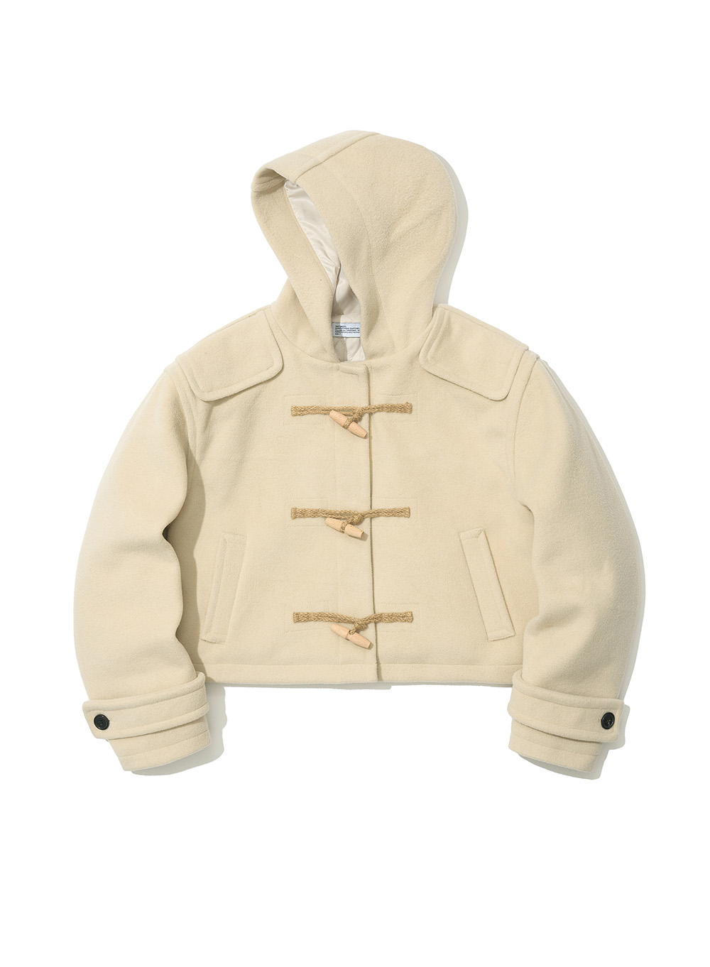 파르티멘토 [WOMEN] SHORT DUFFLE COAT_IVORY - 위시버킷
