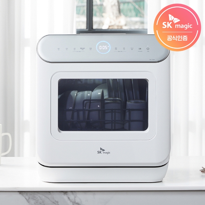 SK매직 [티몬] [SK매직] 무설치 식기세척기 DWA-2800P 자동문열림 열풍건조 UV살균 - 위시버킷