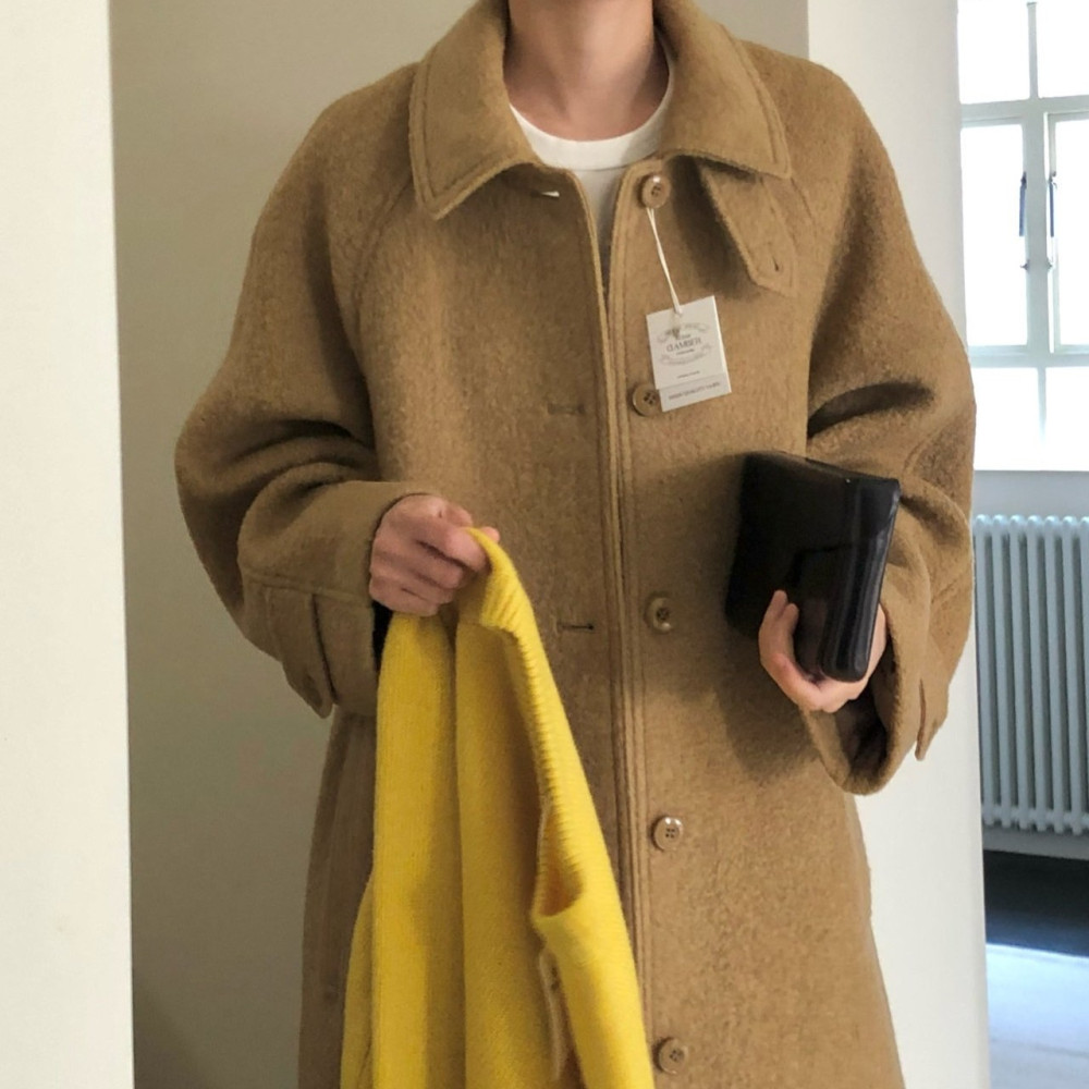 더멜로우 디엠버 베어 알파카 부클 롱 코트 damber (브랜드공장) - 위시버킷