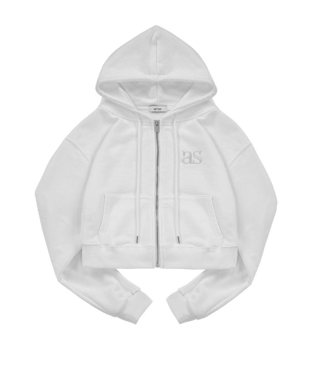 LLUD BASIC TRAINING HOOD ZIP-UP / WHITE - 위시버킷