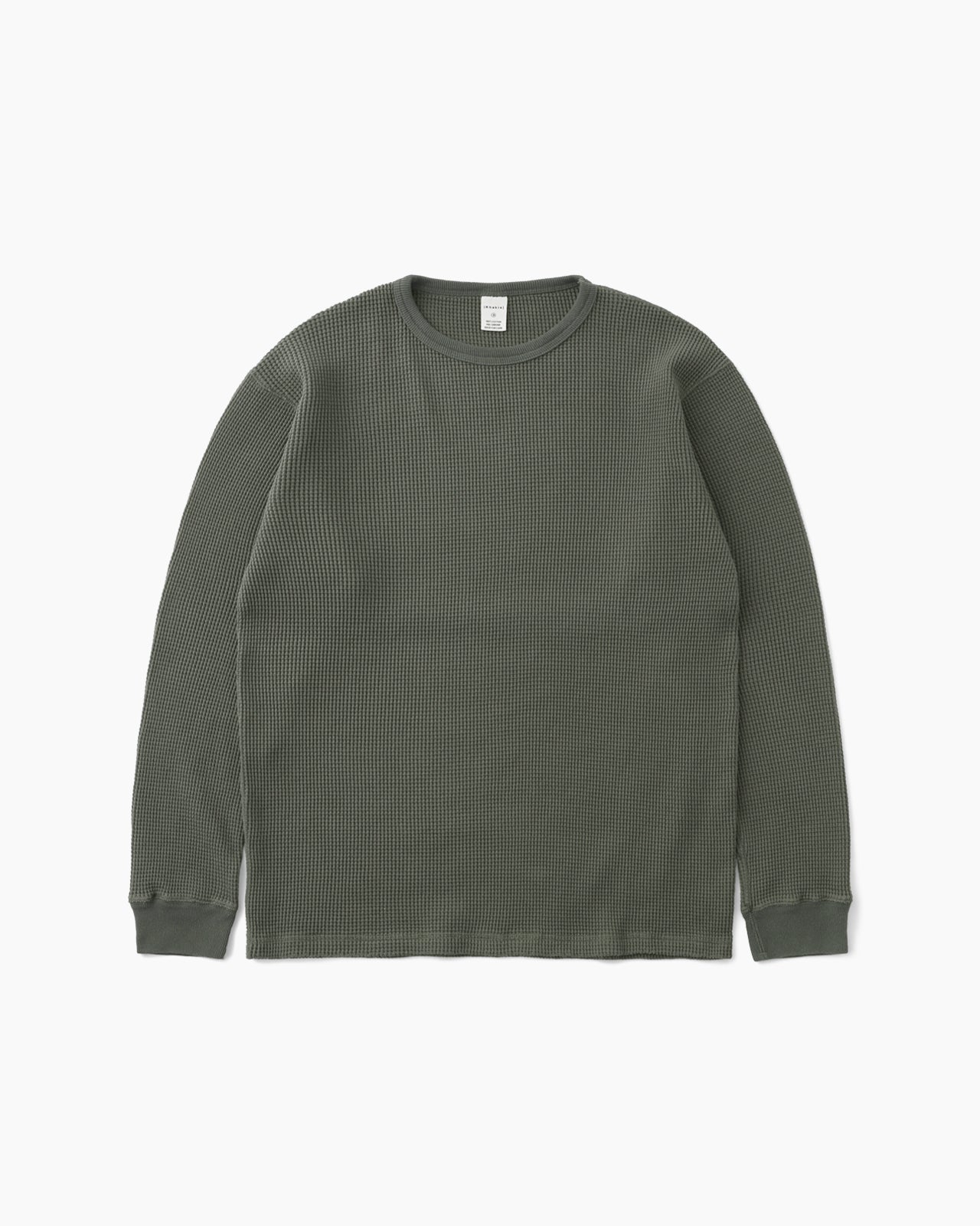 카키스 Faded Waffle L/S Tee Olive - Small - 위시버킷
