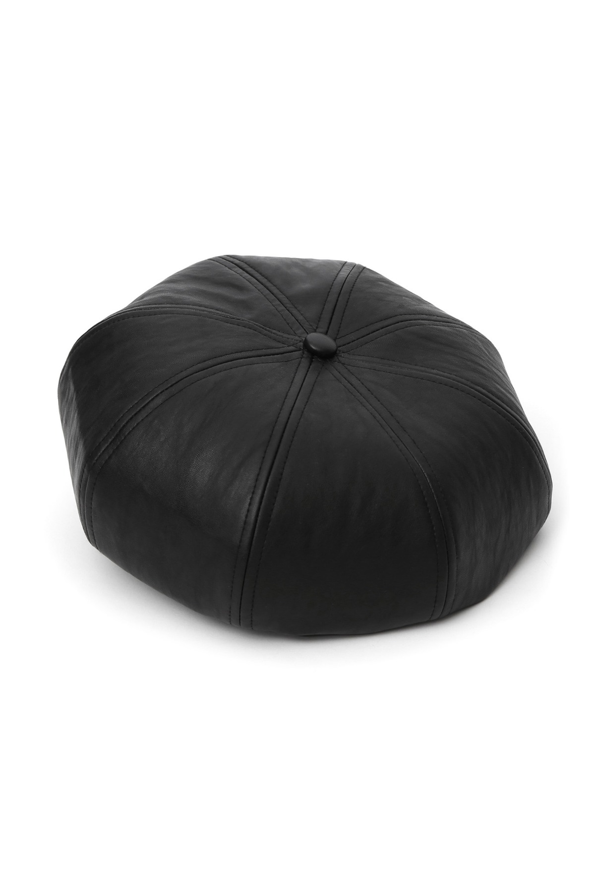 언더컨트롤 BREAD BERET / LEATHER / M BLACK - 위시버킷