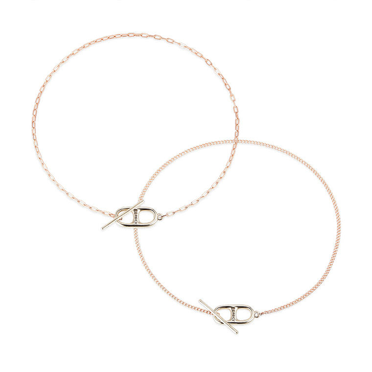 도로시쥬얼리 14k,18k 인피닛D 토글 체인 팔찌(2type) - 위시버킷