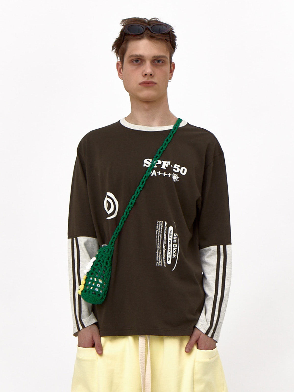 기준 Football Pullover ESSENTIAL UNISEX Dark Brown - 위시버킷