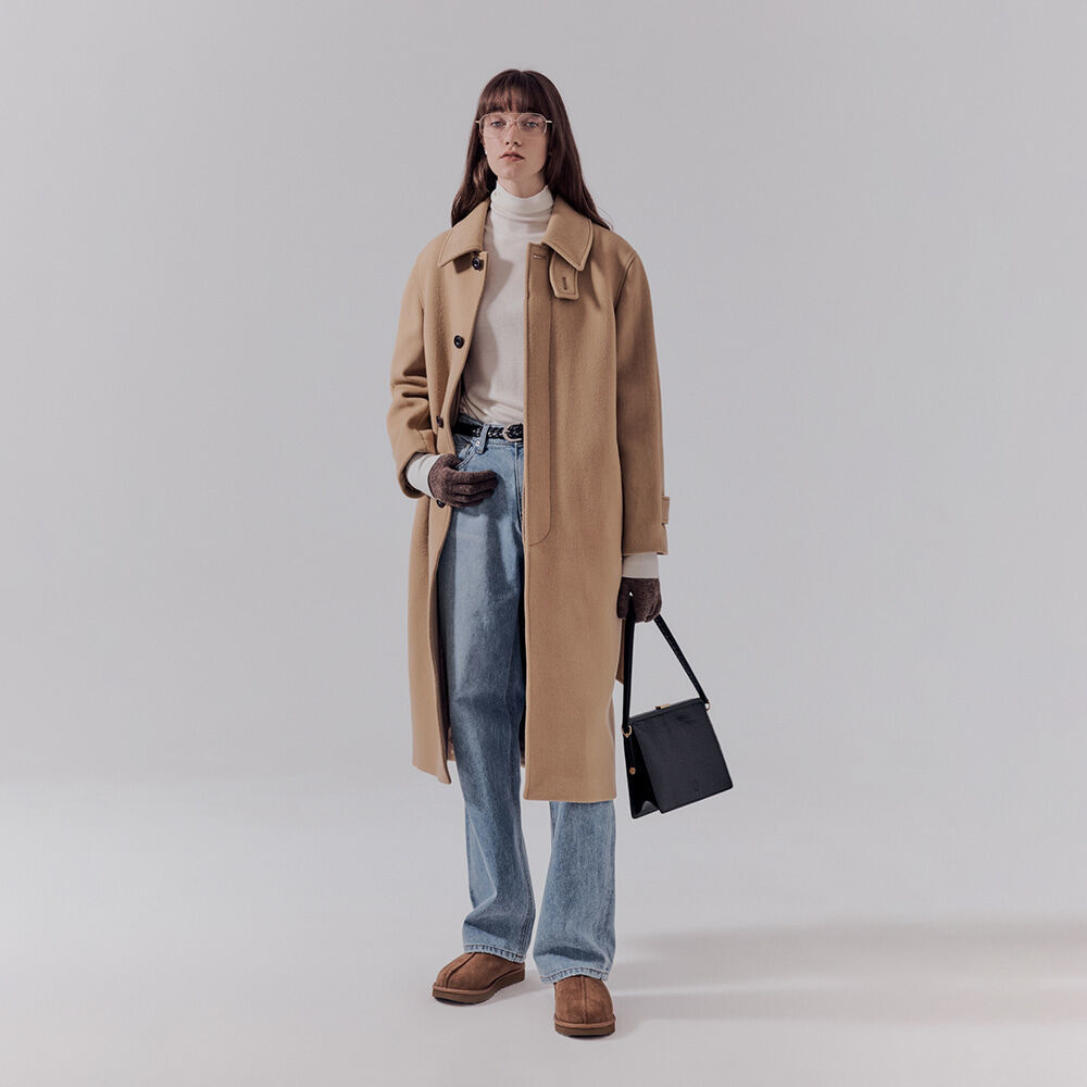 던스트 UNISEX BELTED WOOL MAC COAT CAMEL_UDCO2D123CM - 위시버킷