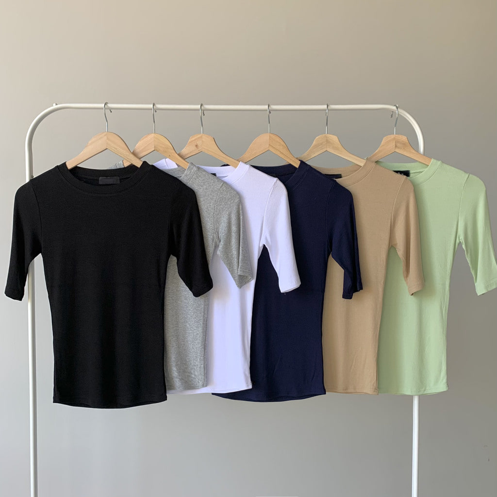 로렌블 무료배송 크롭롱 텐션 골지 슬림핏 티셔츠 기본티 쫀쫀 반팔 긴팔 골지티 운동복 요가 필라테스 요가복 필라테스복 헬스 홈트 위시버킷