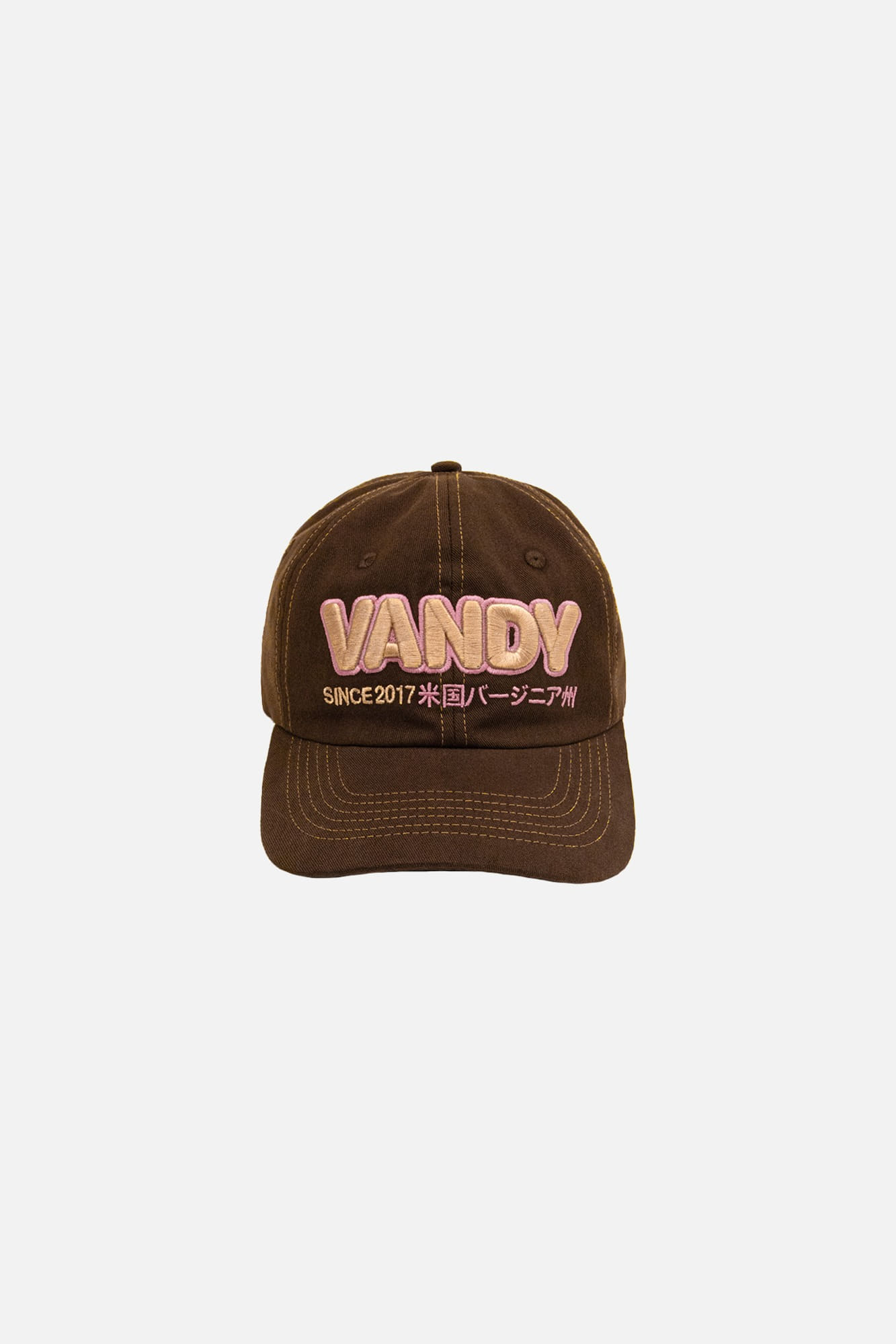 노클레임 VANDY THE PINK Basic Logo Ball Cap "Brown\" 반디 더 핑크 베이직 로고 볼 캡 ...