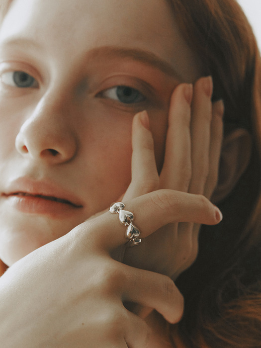 오브이티유 Plumpy Heart Ring - 위시버킷