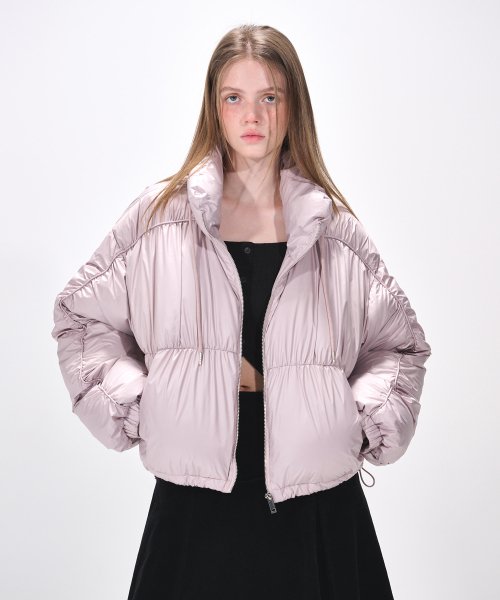 에트몽 Piping Shirring Duck Down Padding, Lavender Pink - 위시버킷