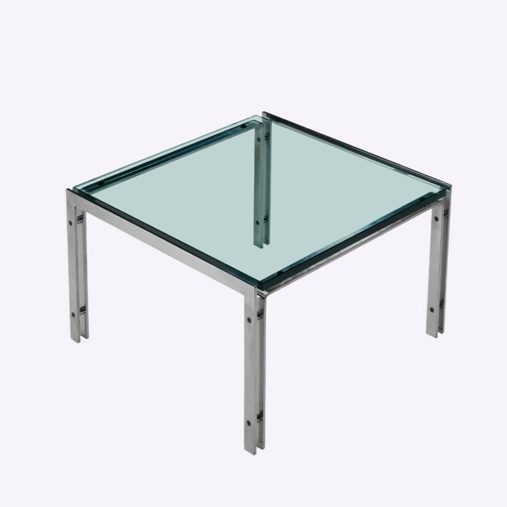 유니크 YOUNIQUE Horst square 커피 테이블 클래식 인테리어 강화유리 거실 테이블 - 위시버킷