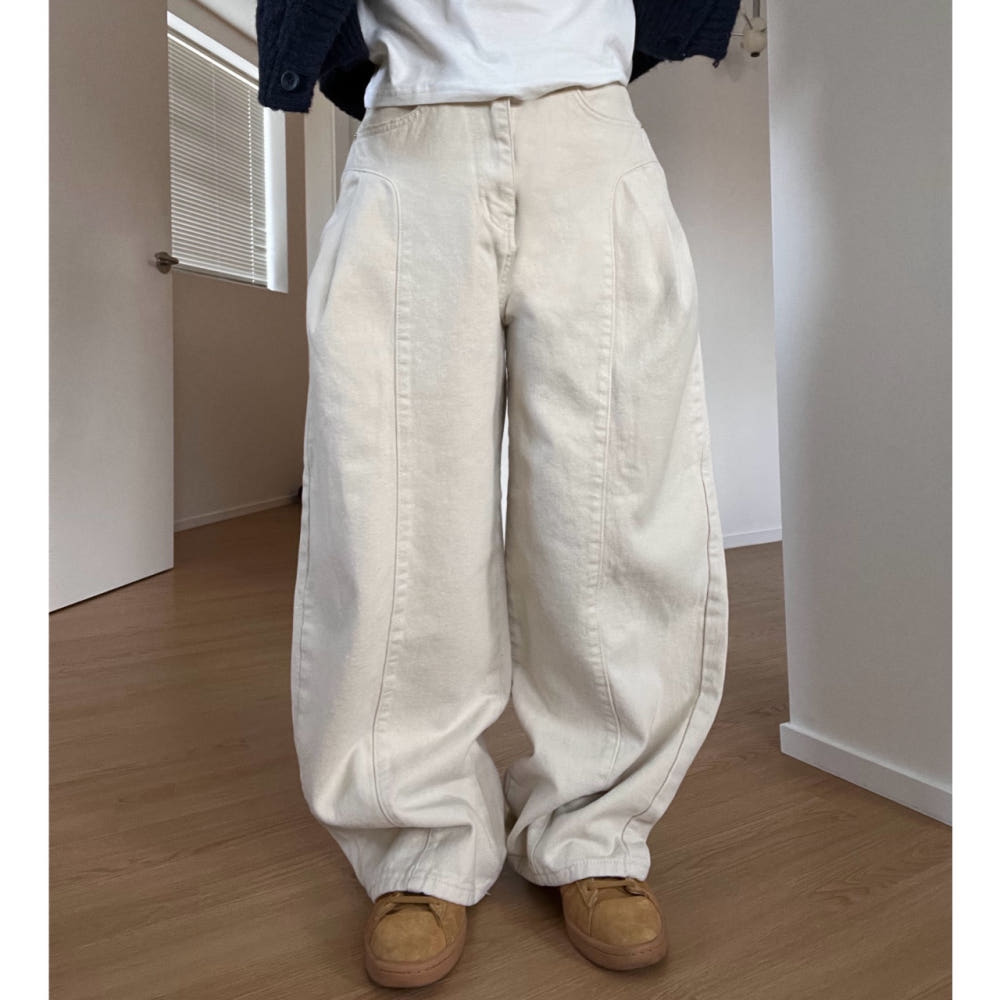 워즈웨잇앤씨 drag kimô cotton pants 드래그 양기모 코튼 팬츠 (3color) - 위시버킷