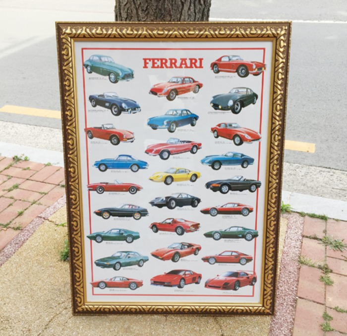 칠라이프 [U.S.A] “Ferrari history” big size 페라리 original poster antique ...