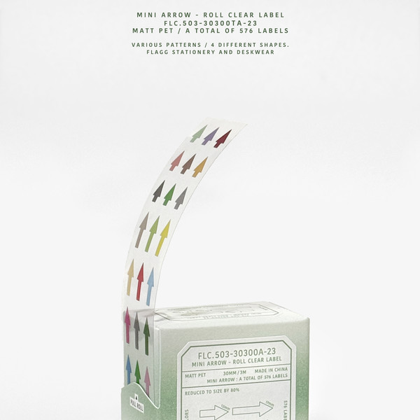 플래그 MINI ARROW - ROLL CLEAR LABEL - 위시버킷