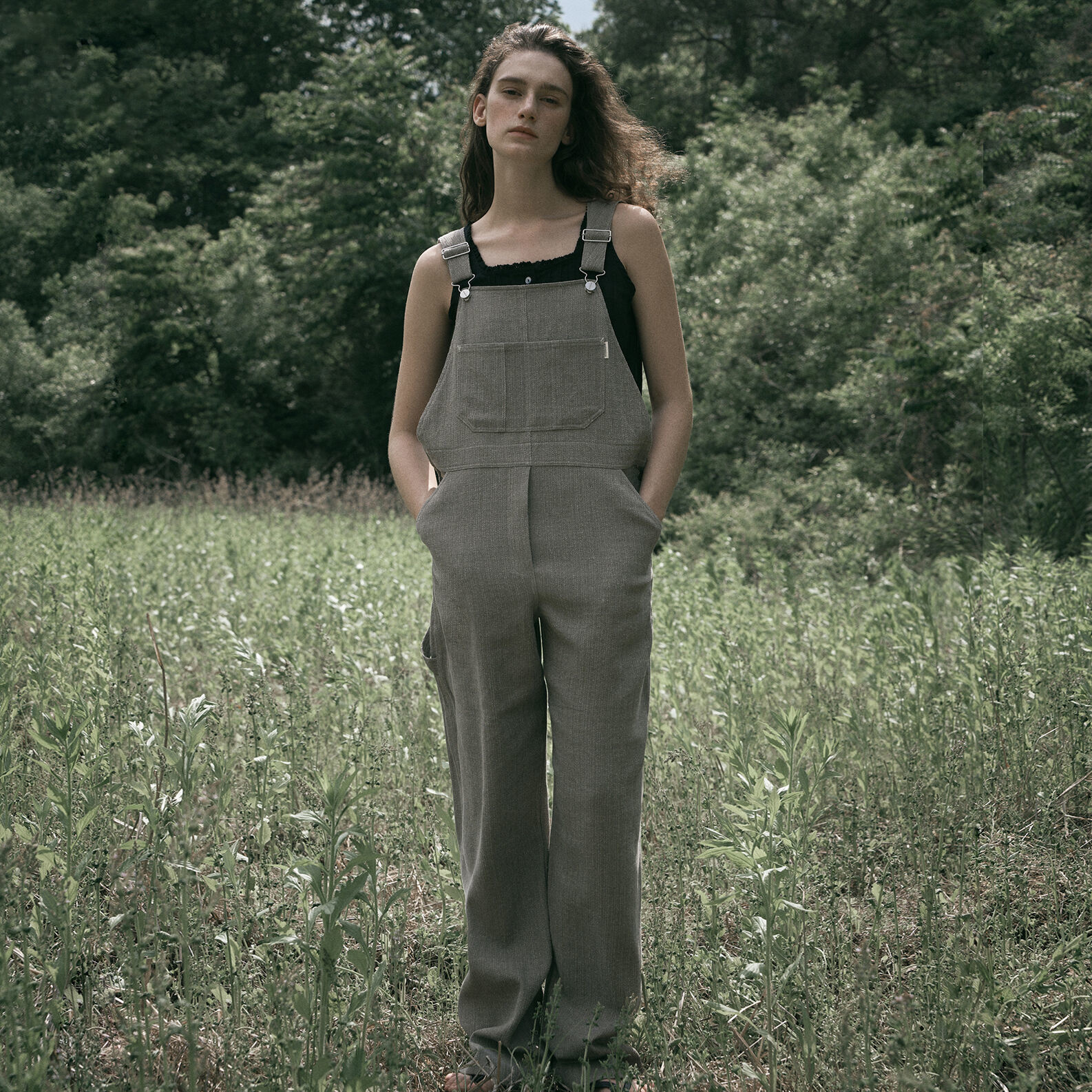 앤니즈 Carpenter overall (Light gray) - 위시버킷