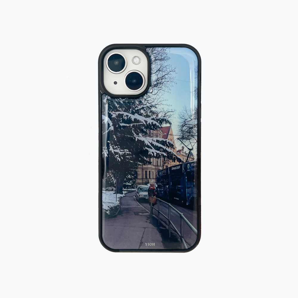YIOH [Epoxy Bumper] 겨울 풍경 케이스 | 에폭시 범퍼 케이스 | 아이폰 갤럭시 케이스 - 위시버킷
