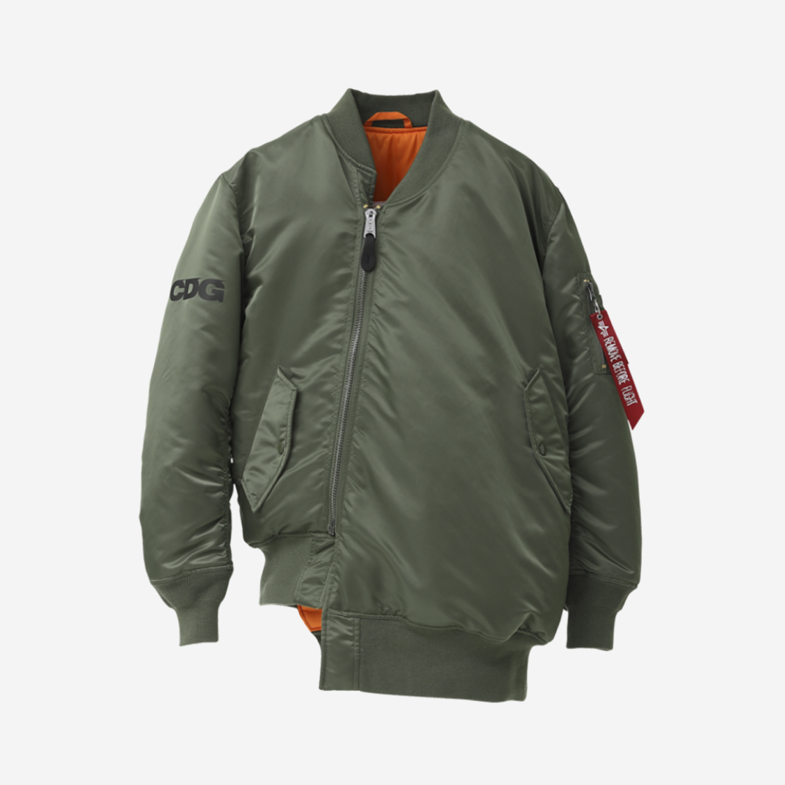꼼데가르송 CDG x Alpha Industries Bias MA-1 Jacket Olive - 위시버킷