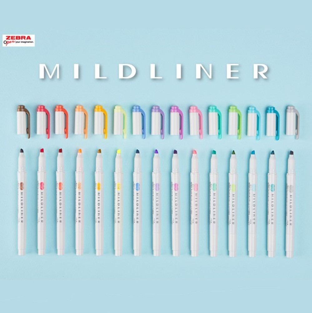 제브라 마일드라이너 형광펜 mildliner - 위시버킷