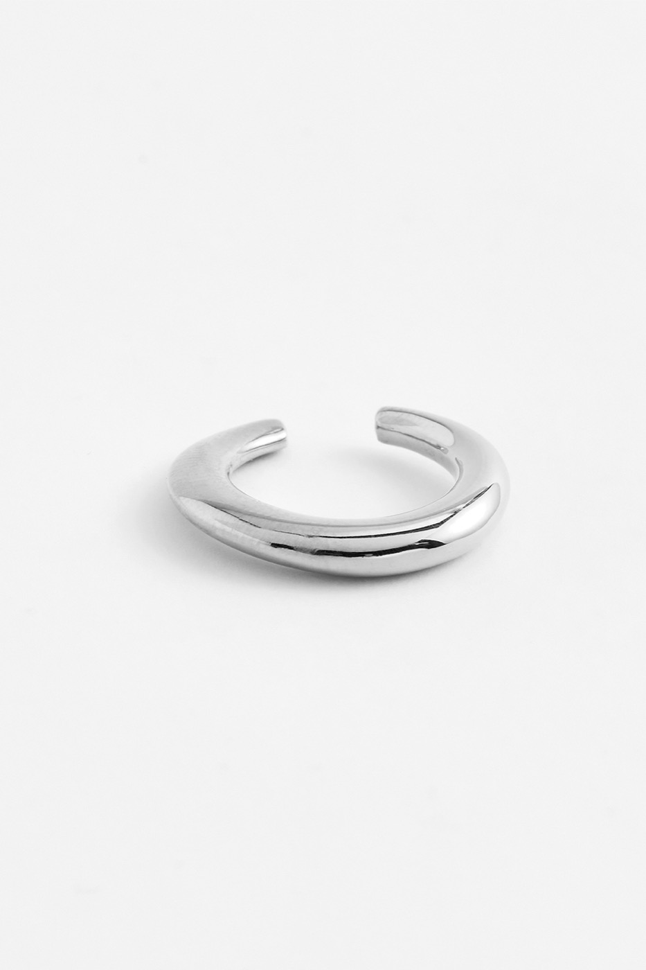 휴스타드 #204 Silver Basic Earcuff_925 실버 라운드 베이직 이어커프 - 위시버킷