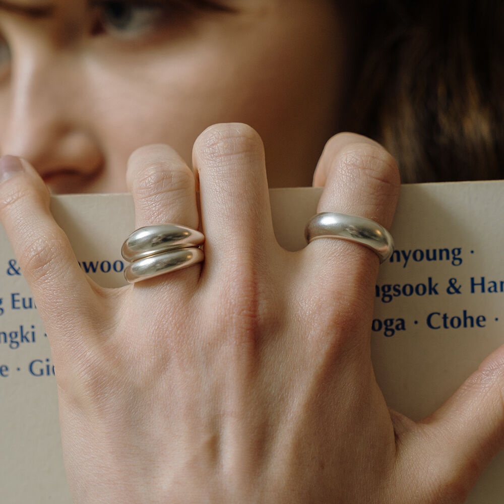 티오유 [Silver925]SD020 basic curve ring - 위시버킷