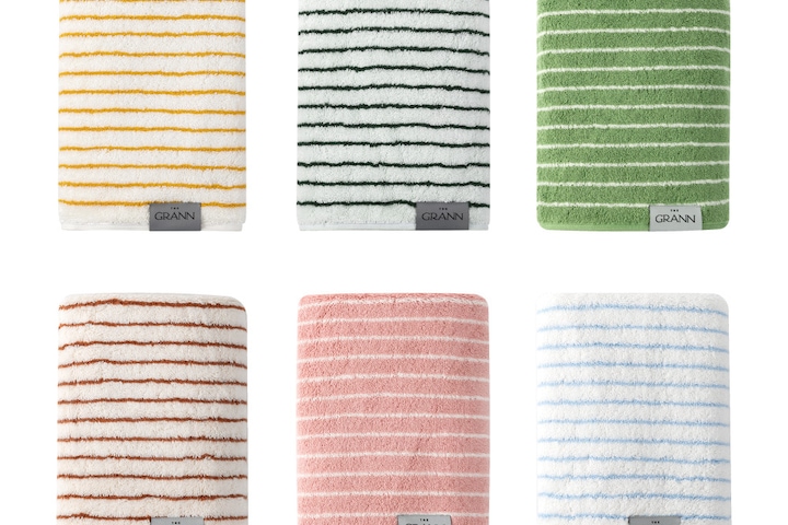 그란 페이스 타월 스트라이프 2P SET (6 colors) - 위시버킷