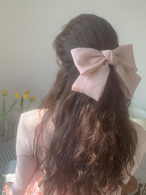 팜므뮤즈 SEE-THROUGH RIBBON PIN(IVORY, SKYBLUE, PINK, NAVY, BLACK 5COLORS ...