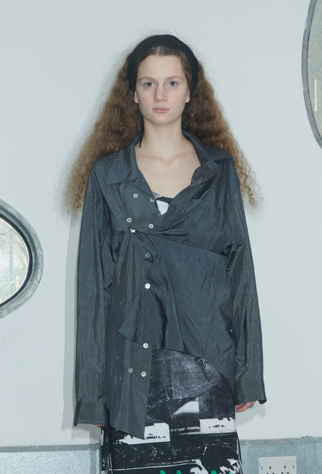 씬 SEEN MANY BUTTONS SHIRTS (DARK GREY) - 위시버킷