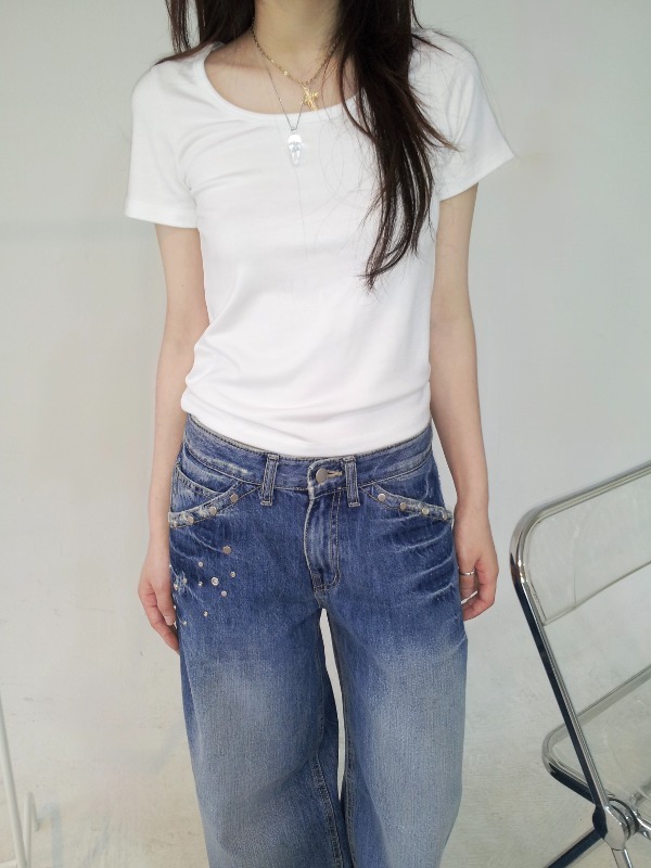 히피디피 basic round tee (5color) - 위시버킷