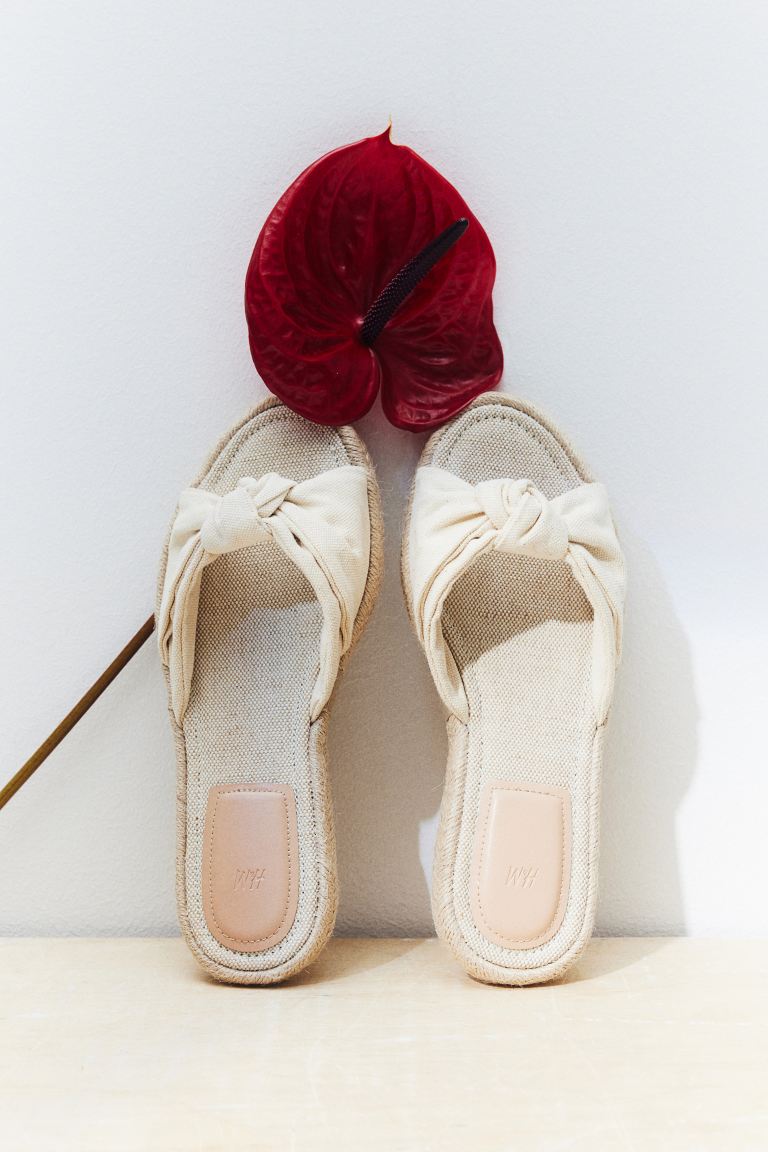 H&M Knot-detail Espadrille Sandals - 위시버킷
