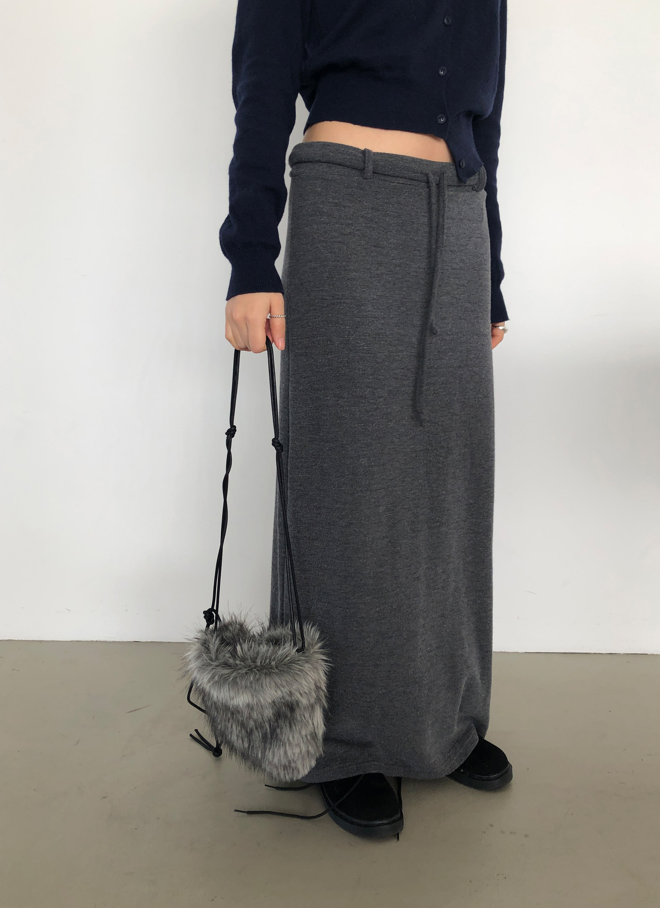 이이알하우스 Turn maxi skirt (2C) - 위시버킷