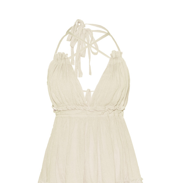 스윔시티 [ 34th ] Ivory string frill one piece - 위시버킷