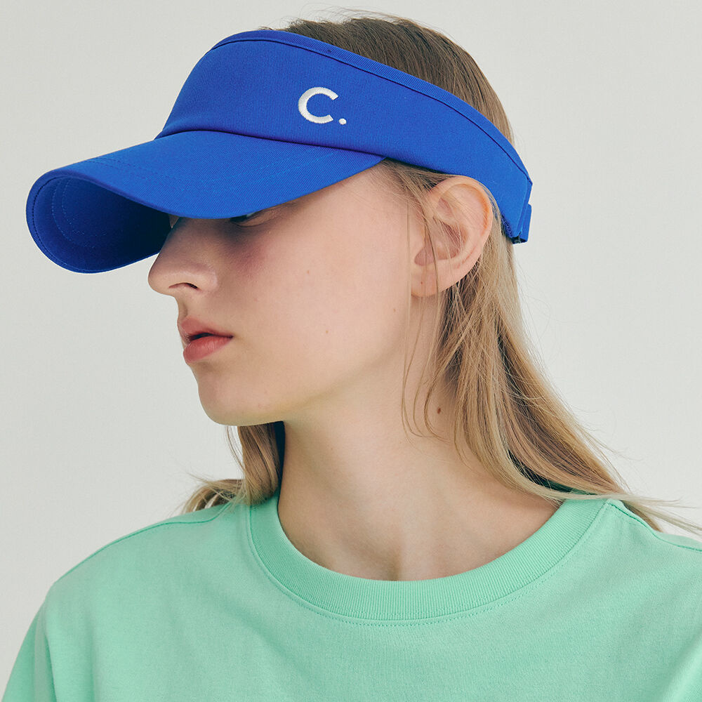 클로브 [22SS clove] Logo Cotton Sun Visor (Blue) - 위시버킷