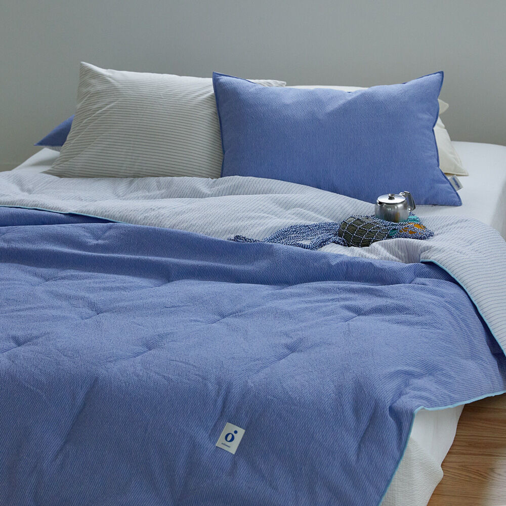 오디넌트 스노우 리플 여름 이불(모스 프리 원단 / 4COLOR / S,Q SIZE) - 위시버킷