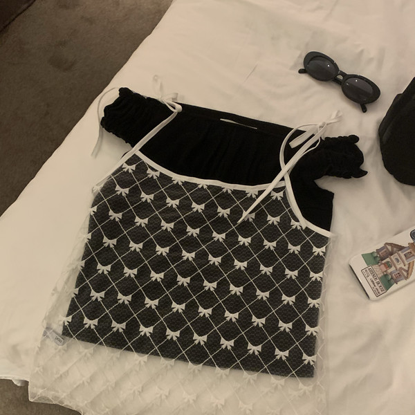 아카이브아토 • layered ribbon top - 위시버킷