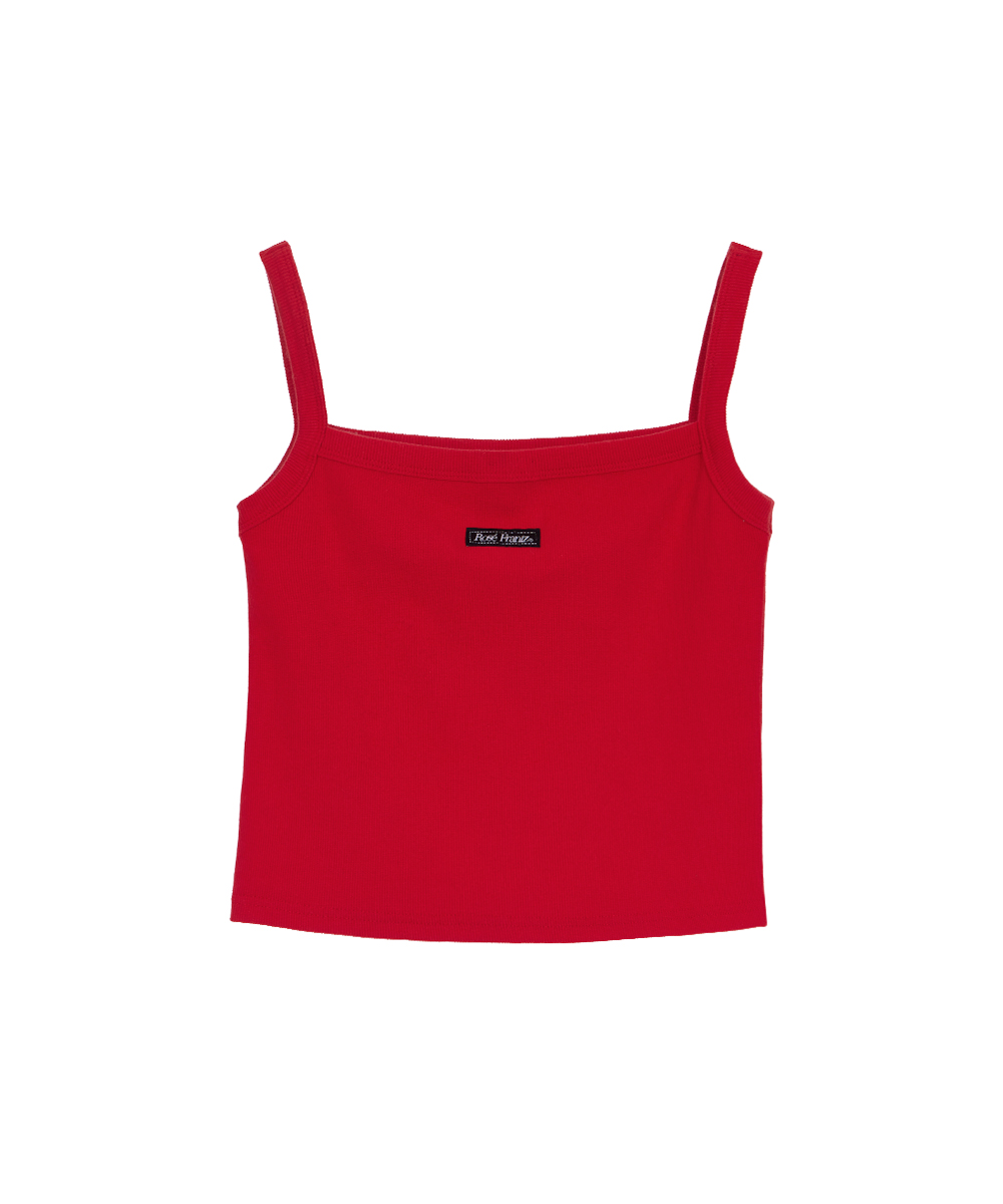 로제프란츠 로제프란츠 Basic Label Sleeveless [Rose Red] - 위시버킷