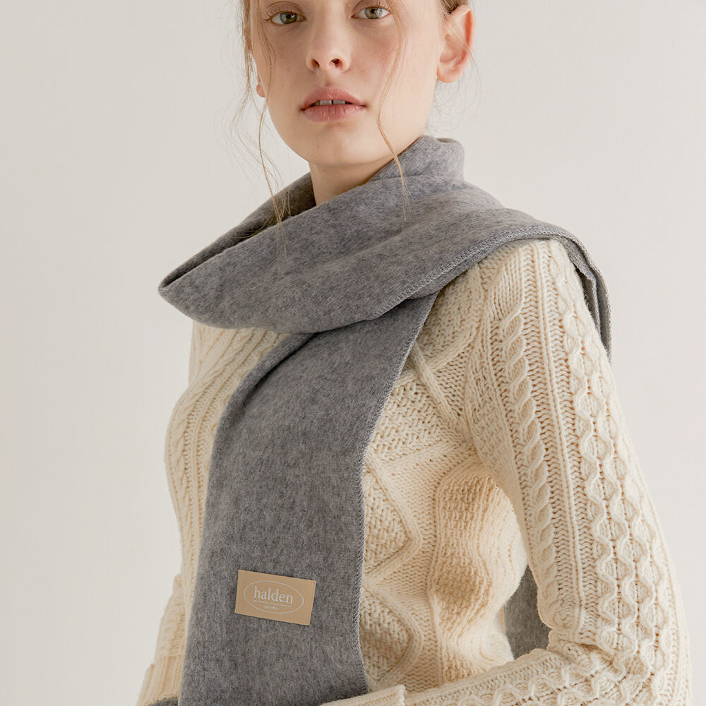 할렌 basic soft muffler (M011_grey) - 위시버킷