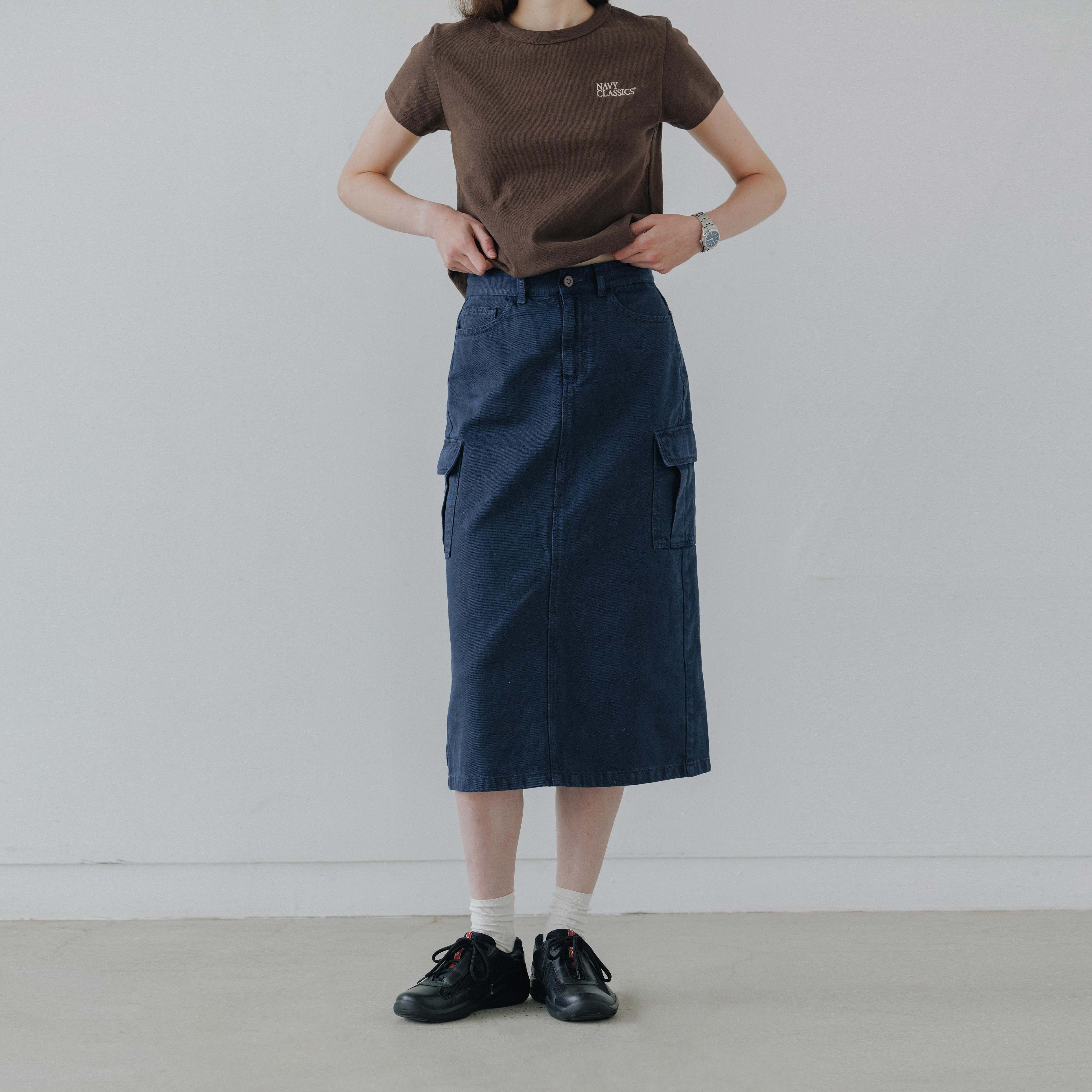 네이비 카운티 NC Dyeing Cargo SK - Navy - 위시버킷