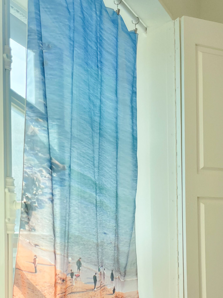 멜로우아일랜드 감성 패브릭 포스터 가림막 포스터 바다 풍경포스터 숲 포스터 여름 패브릭 포스터 위시버킷