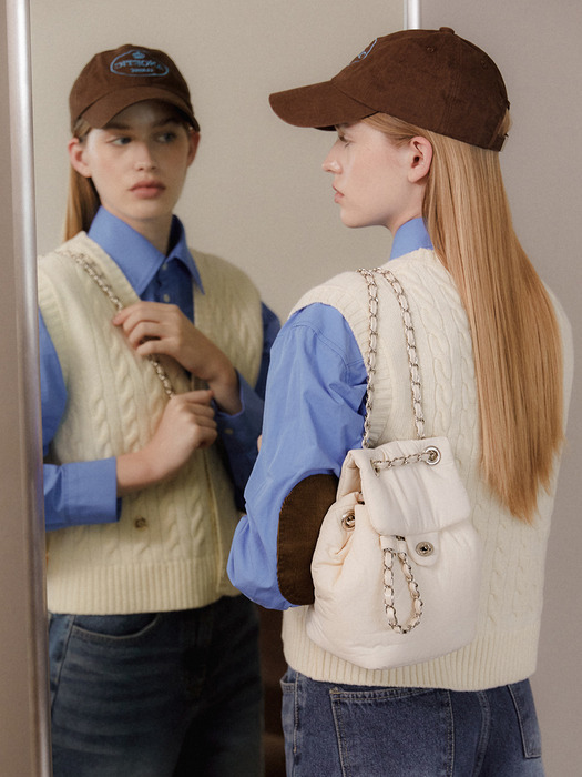 아노에틱 ANC PADDING CLASSIC BACKPACK_IVORY - 위시버킷