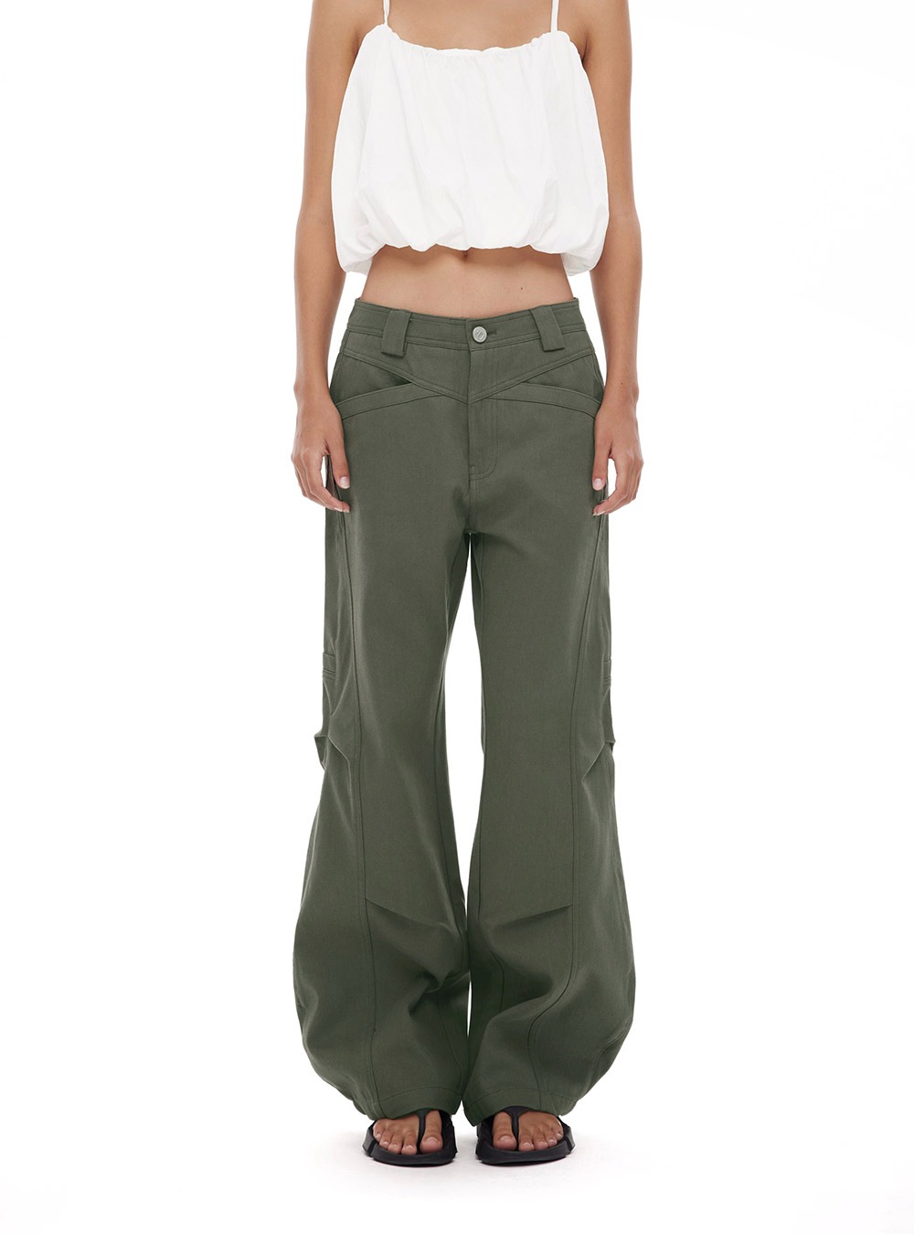 04PROJECT Contour Cargo Wide Pants (2color) - 위시버킷