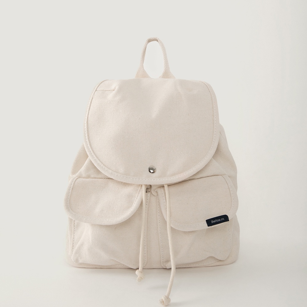 벗튼 Canvas Backpack Ivory - 위시버킷