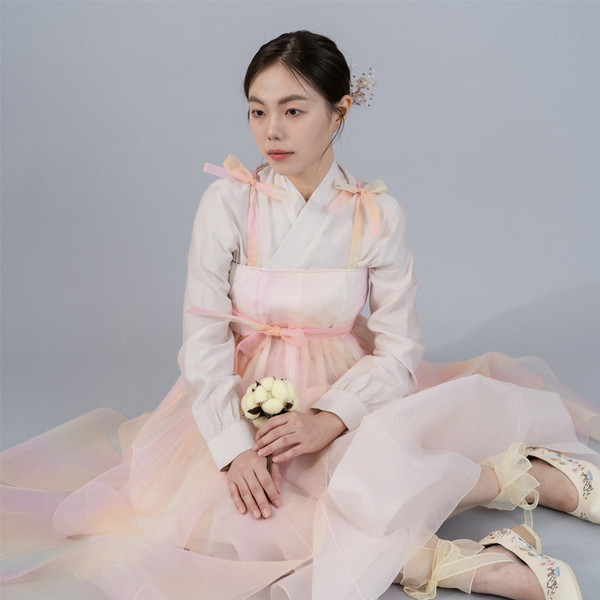 나빔 NABIM [top] k랩 블라우스 복숭아 - 위시버킷