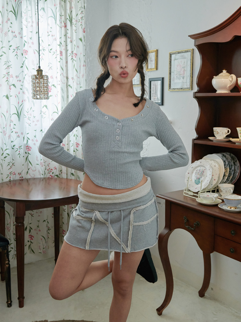 플리즈노팔로우 PNF made Bunny snap button top - 위시버킷