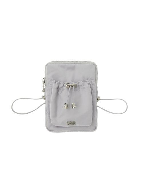 기준 Drawstring Mini Bag Silver - 위시버킷
