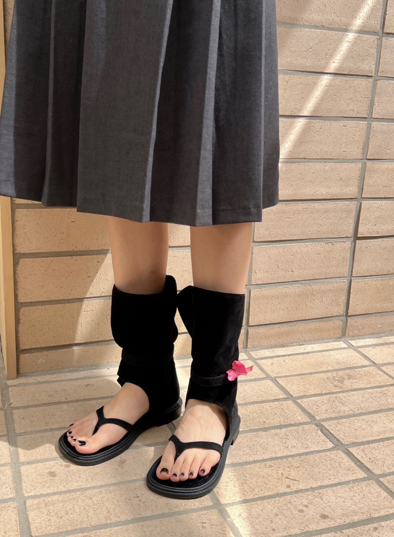 바이아더스 Tilbury flip flop boots-Black - 위시버킷