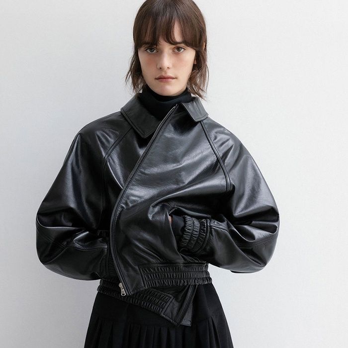 엘에프엠 [29CM 단독] FAKE LEATHER BOMBER JACKET (BLACK) - 위시버킷