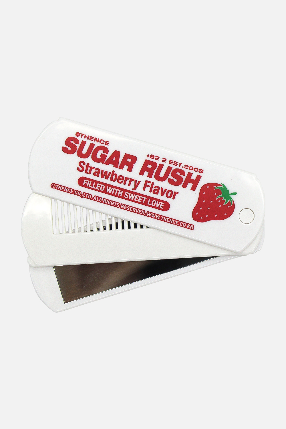덴스 Folding Mirror Comb_Strawberry - 위시버킷