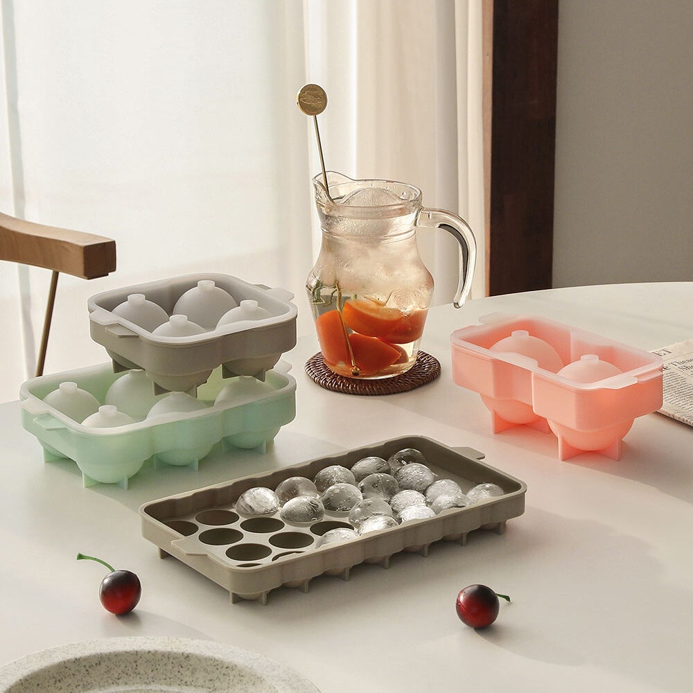 꾸미까 실리콘 원형 얼음틀 (4type) - 위시버킷